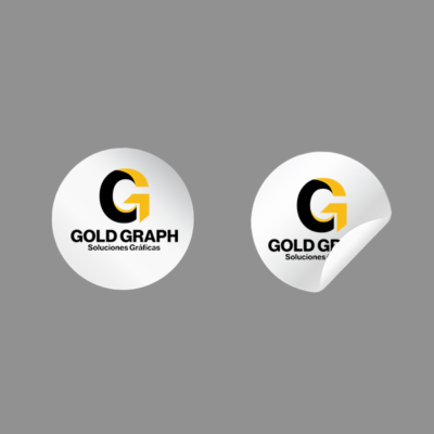 STICKERS ADHESIVOS TROQUELADOS – GOLD GRAPH SPA