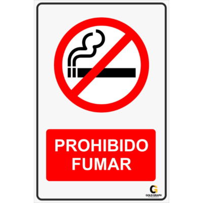 SEÑAL PROHIBIDO FUMAR – GOLD GRAPH SPA